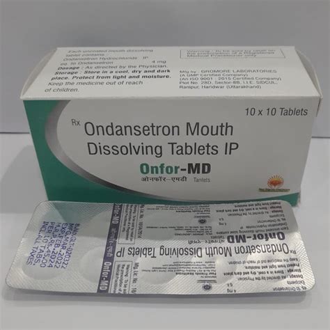 Ondansetron Mouth Dissolving Tablets Ip Four Friends Healthcare Packaging Type Box At Rs 450