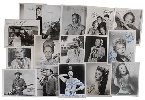 Actors And Actresses Signed Photographs Rr Auction