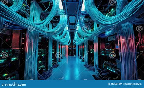 Infrastructure Cabling Structured Stock Illustration Illustration Of Efficiency Installation