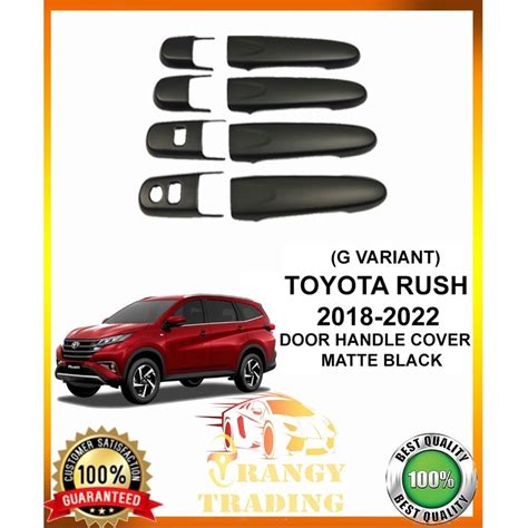 Toyota Rush 2018 To 2025 G Grs Variant Door Handle Cover Matte Black