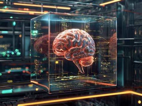 Sci Fi Brain Research Facility Stock Image Image Of Screen Facility