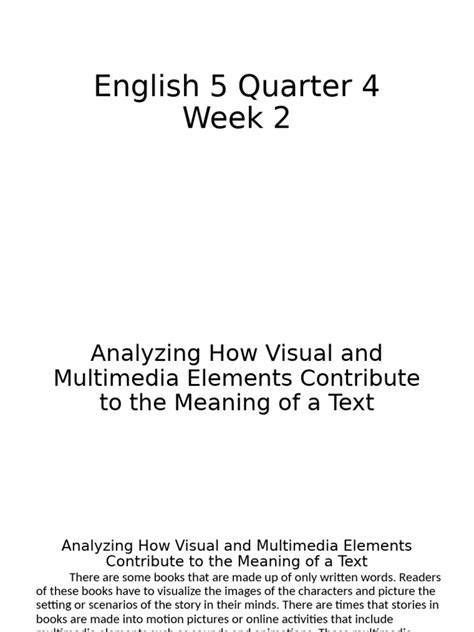 English 5 Quarter 4 Week 2 Pdf