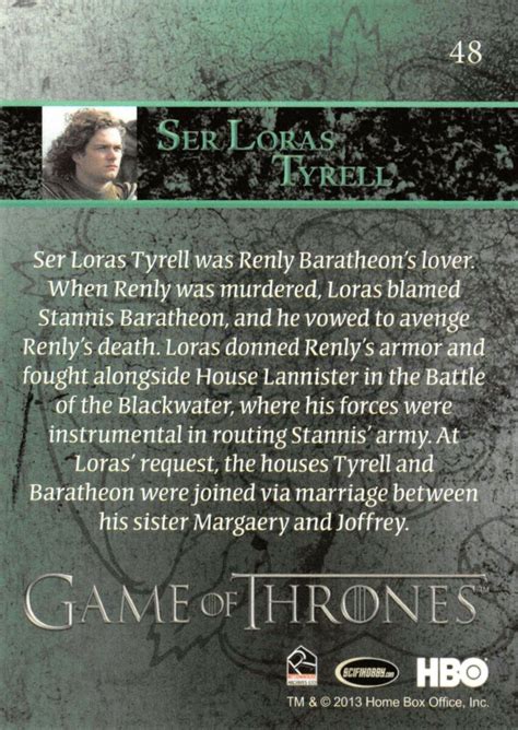 Game Of Thrones Loras Tyrell And Renly