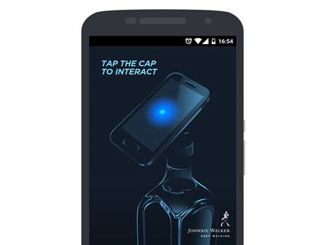 johnnie walker blue label smart bottle app on behance