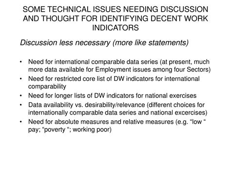 Ppt Measuring Decent Work Using Statistical Indicators Powerpoint