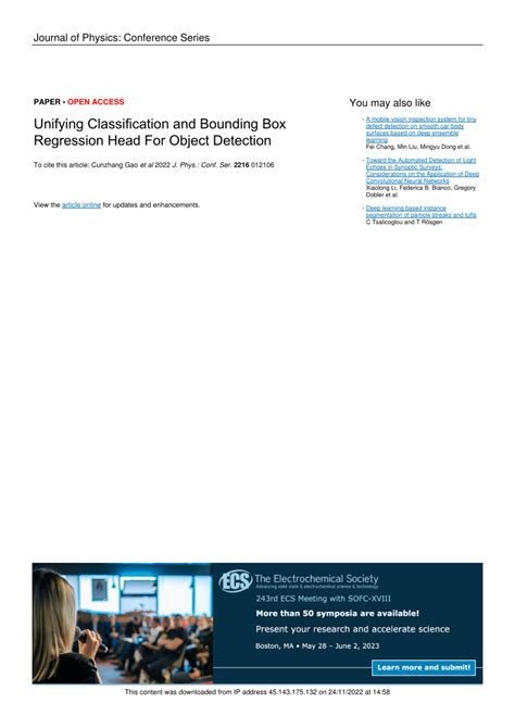 pdf unifying classification and bounding box regression head for