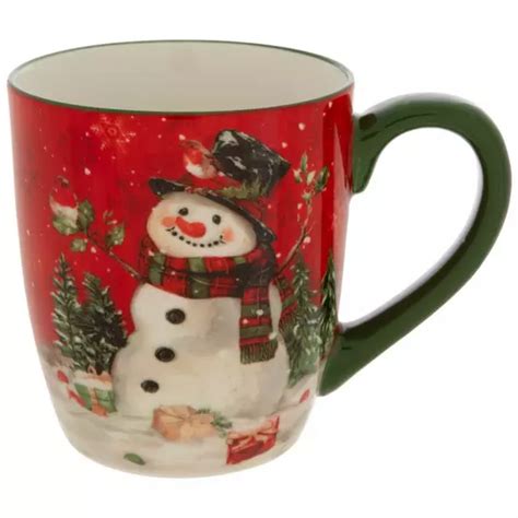 Smiling Snowman And Cardinal Mug Hobby Lobby 6343495