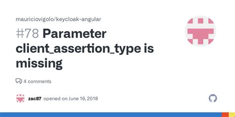 Parameter Clientassertiontype Is Missing · Issue 78 · Mauriciovigolo