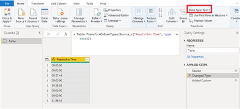 solved how to convert text hh mm ss to duration in powe