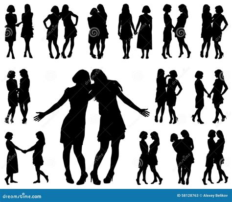 Two Women Silhouette