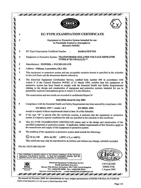 Bas 01 Atex 7262 Pdf