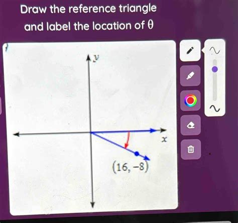 Solved Draw The Reference Triangle And Label The Location Of θ [math]