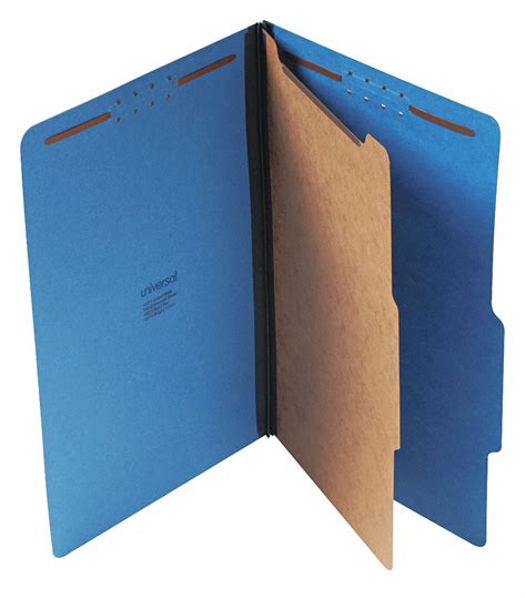 8 1 2 In Ht Blue Classification File Folders 43kp27 Unv10211 Grainger