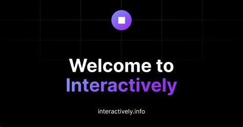 Interactively