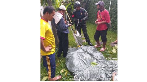 Foto Penampakan Penerjun Payung Tni Nyangsang Di Rumah Warga Jaksel