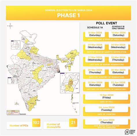 First Phase Lok Sabha Election 2024 Dates Map Free Download Borrow