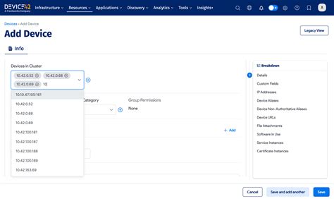 Device Cluster Device42