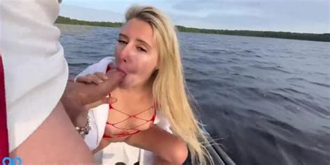 Extreme Sex On The Lake Sexy Fishnet Blonde Stole The Boat And Fucked The Captain Tnaflix Com