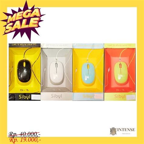 Jual Mouse Wire Sybil Color S 3 905608030 Jakarta Utara Intenseshop304 Tokopedia
