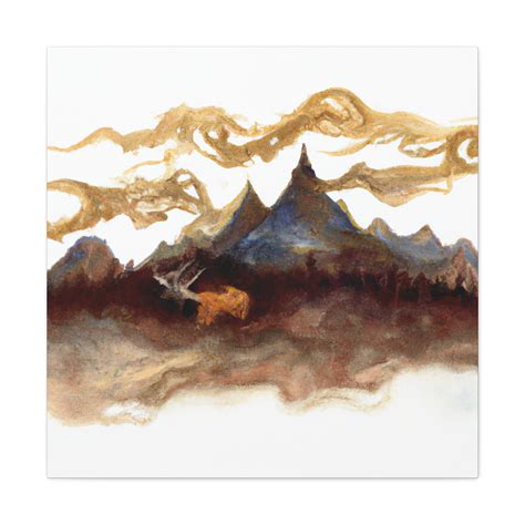 Elk In Splendor Dawn Canvas