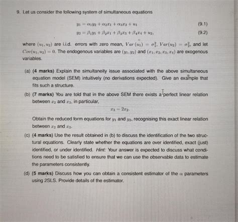 Let Us Consider The Following System Of Chegg