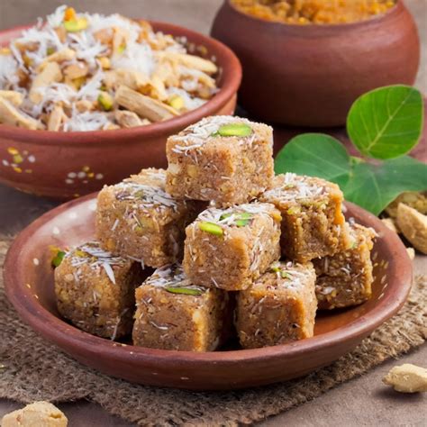 Premium Ai Image Gond Pak Sweet