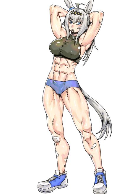 Minew Oguri Cap Umamusume Umamusume Commentary Highres Girl Abs Alternate Costume