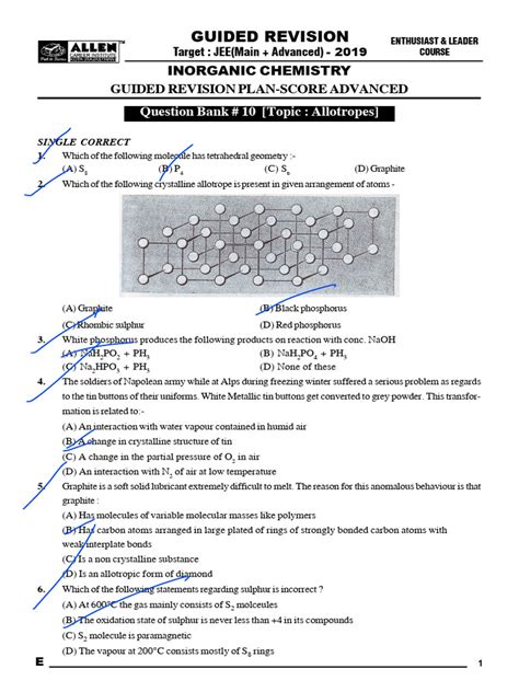 10 Allotropes Pdf Phosphorus Carbon
