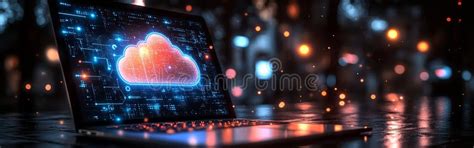 Cloud Computing And Data Transfer Technology Concept Stock Illustration Illustration Of