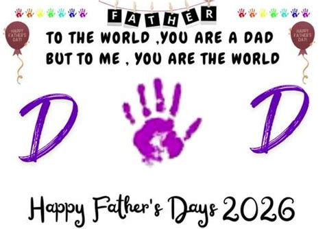 Heartfelt Fathers Day Card 2026 To Me You Are The World Tpt