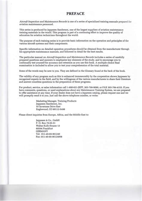 Example Discrepancy Letter For Aircraft Yxomdr