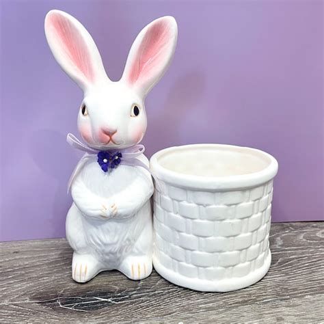 Rabbit Planter Etsy