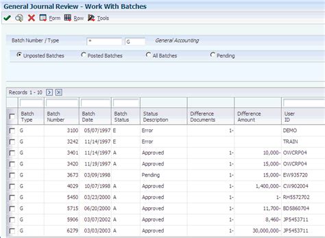 Working With Batches