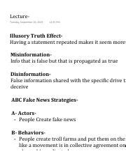 Illusory Truth Effect: Understanding Misinformation and | Course Hero