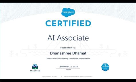 dhanashree dhamat on linkedin salesforcecertified salesforceai
