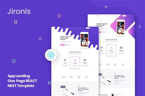 Jironis React Next App Landing Page Template Cromur
