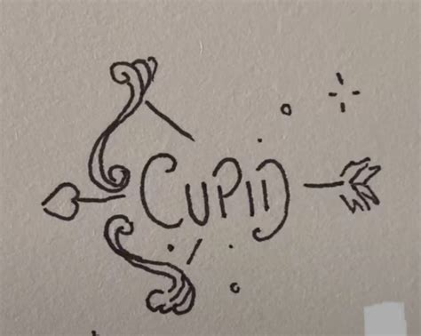 Cursive Word Cup Doodle