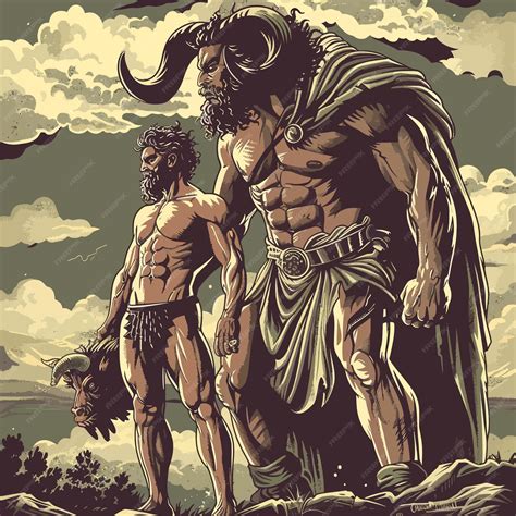 Premium Vector Hercules Heracles Mythology Twelve Labors Vector