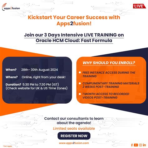 Apps2fusion On Linkedin Oracle Hcmtraining Oraclehcmcloud Fastformula Hcmcloud Livetraining…