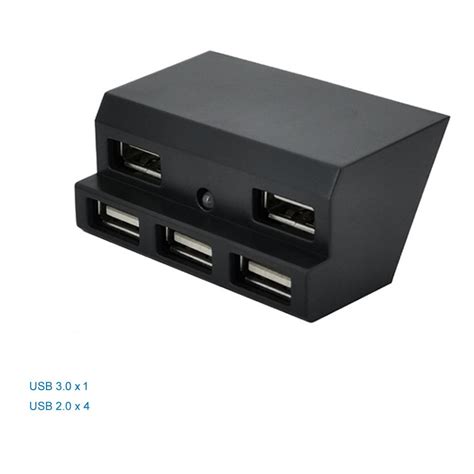 Usb Hub 3 0 For Ps4 Pro Usb Extension Adapter Splitter Charging Port 1x Usb3 0 And 4x Usb2 0