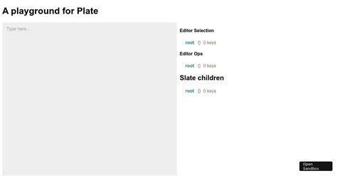 Udecode Plate Core Examples CodeSandbox Udecode Plate Core Examples CodeSandbox