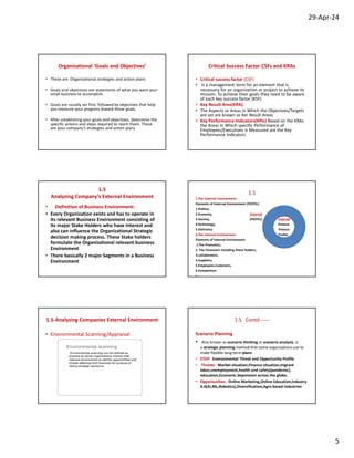 Mba Strategic Management Ppt Definition And Importance Of Strategic