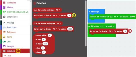 Allumer deux LEDs par la télécommande en utilisant la carte Micro bit