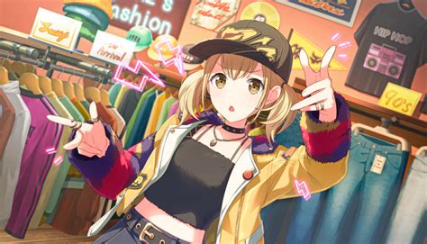 Safebooru 1girl Azusawa Kohane Belt Brown Eyes Brown Hair Cap Choker
