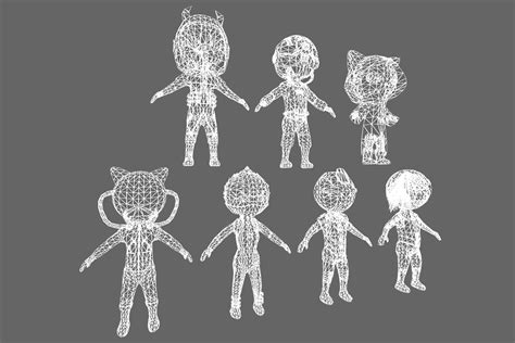 Low Poly 7 Sci Fi Heros Fantasy Characters Pack Low Poly 7 Sci Fi Heros Fantasy Characters Pack