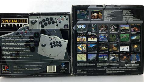 Lot Playstation 1 Console And Asciiware Joystick