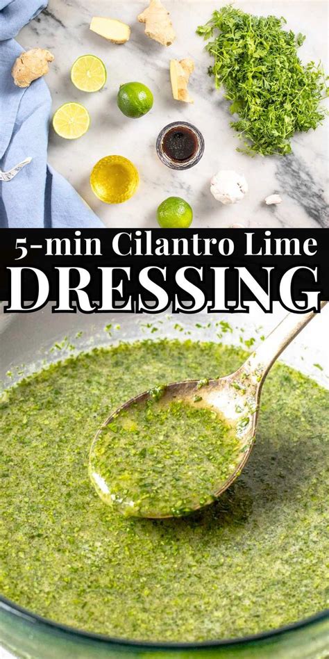 Cilantro Lime Dressing The Plant Based School Recipe Cilantro