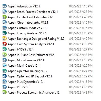 Hysys Aspenplus Aspenone Aspen V V V Engineering Suite Software Full Version Shopee