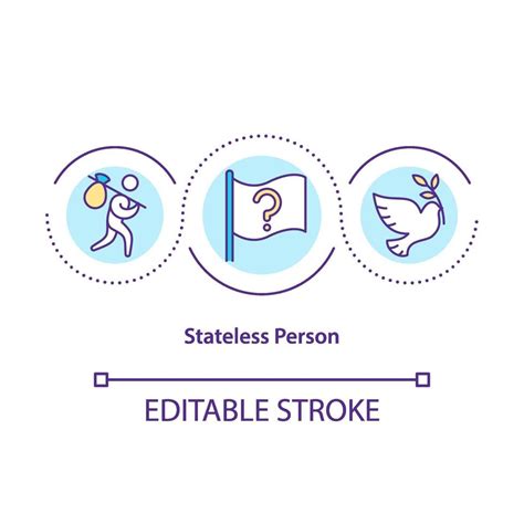 Stateless Person Concept Icon 2283874 Vector Art At Vecteezy