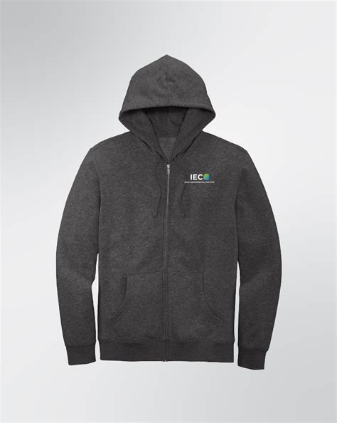 Iec District® Vit™ Fleece Full Zip Hoodie Dt6102 Tj Sports